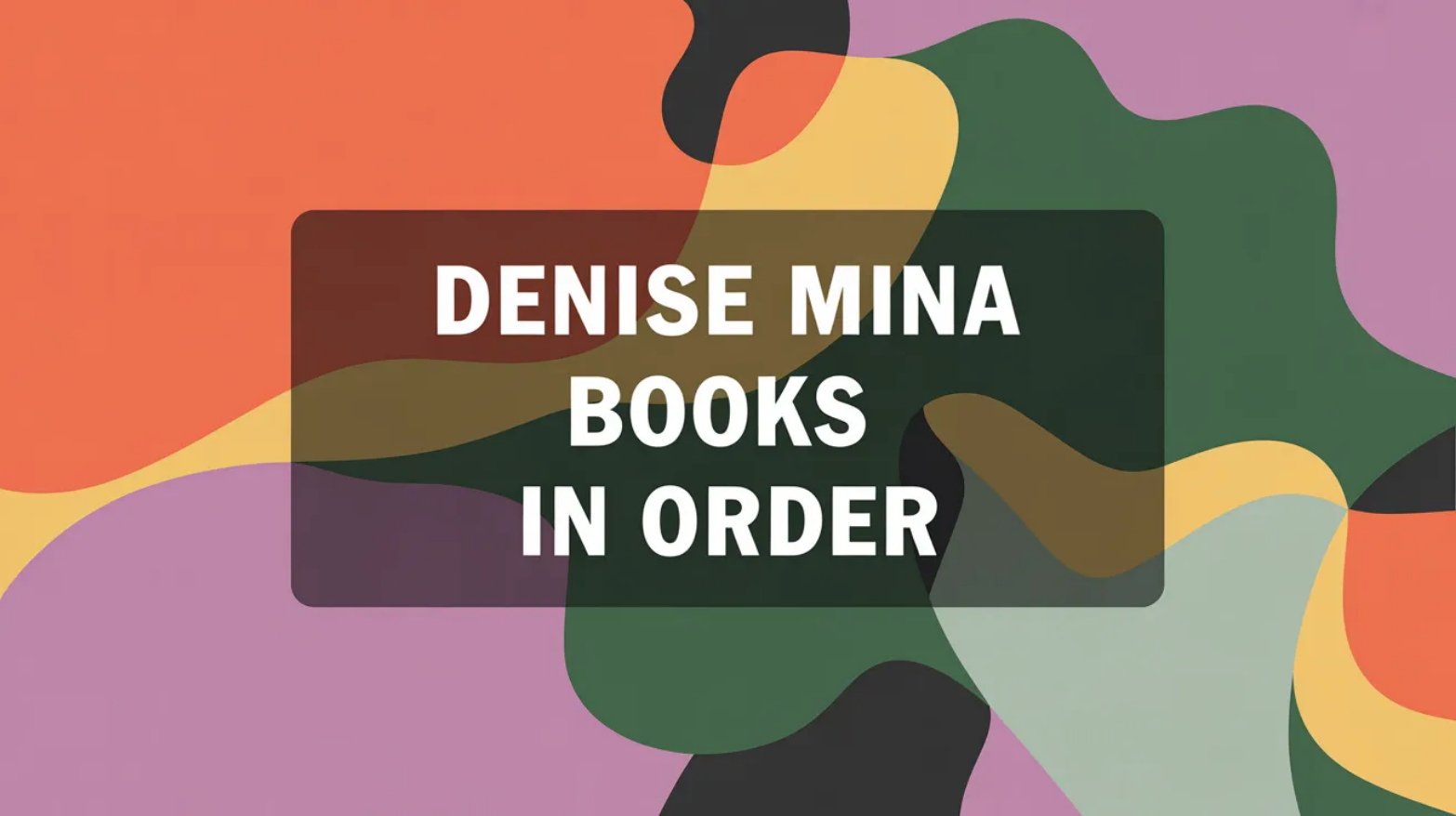 Denise Mina Books in Order (Updated February 22, 2026) - Bookseries.blog
