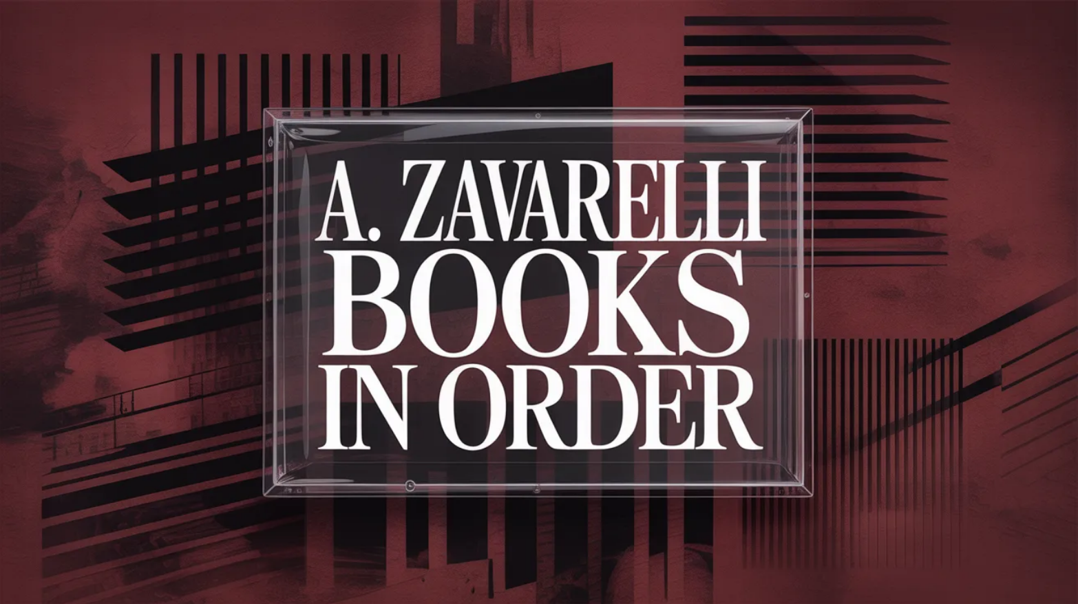 A. Zavarelli Books in Order (Updated: April 14, 2026) - Bookseries.blog